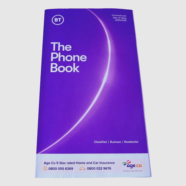 BT THE PHONE Book Cornwall and Isles of Scilly 2020/2021 Telephone ...