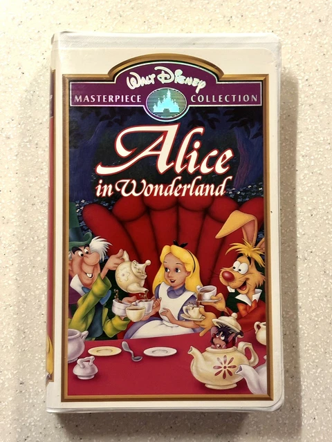 ALICE IN WONDERLAND VHS Tape, 1997, Walt Disney Masterpiece Collection ...