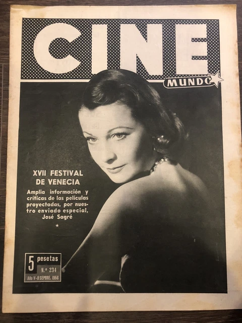 MAGAZINE CINE MUNDO 1956 vivien leigh Rock Hudson Gloria Talbot EUR 25 ...