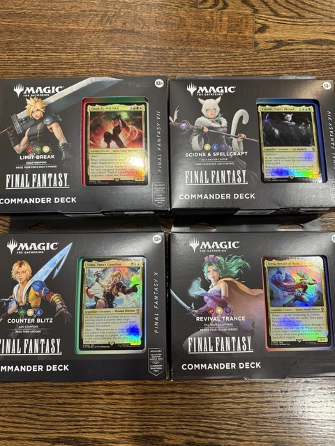 MAGIC: THE GATHERING Final Fantasy Commander Deck Bundle (Includes All ...