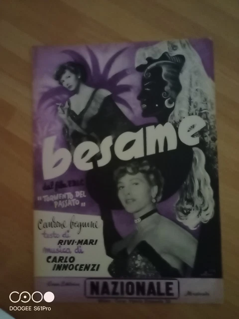 FILM &TORMENTO DEL passato"Helene Remy Raffaella Carra' RARO SPARTITO ...