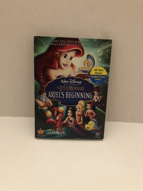 DISNEY THE LITTLE Mermaid Ariel’s Beginnings new DVD sealed with cover ...