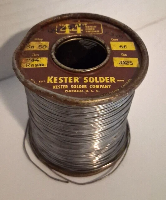 VTG KESTER RESIN Core Solder #44 Alloy SN50, Flux 44 Resin, Core 66 ...