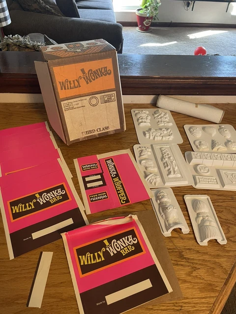 RARE VINTAGE WILLY Wonka and the Chocolate Factory Candy Mold Kit ...