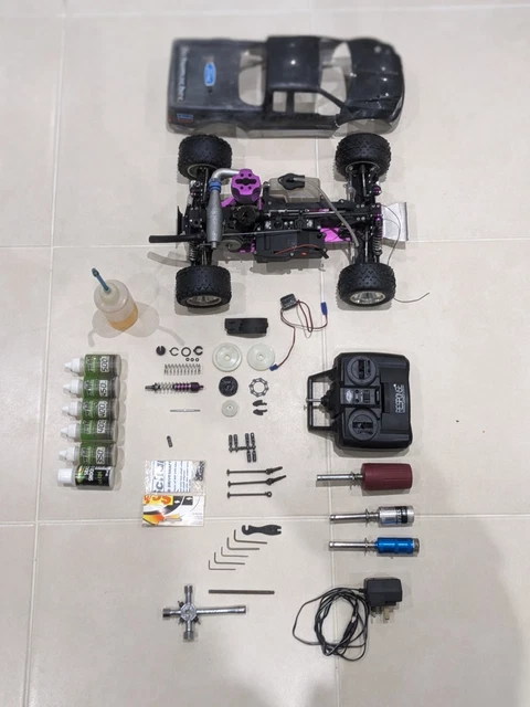 SCHUMACHER MENACE 21 (3.5cc) 3 Speed 1/10 Nitro RC Car 70+mph Rare - No ...