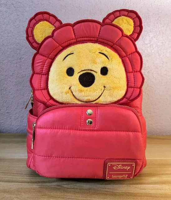 LOUNGEFLY DISNEY WINNIE The Pooh Puffer Rain Jacket Cosplay Mini ...