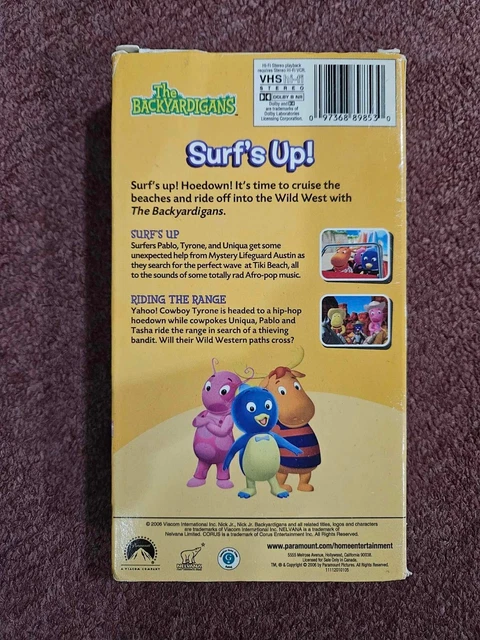 THE BACKYARDIGANS: SURF'S Up VHS 2006 LOOK AT PHOTOS Working! VERY RARE ...