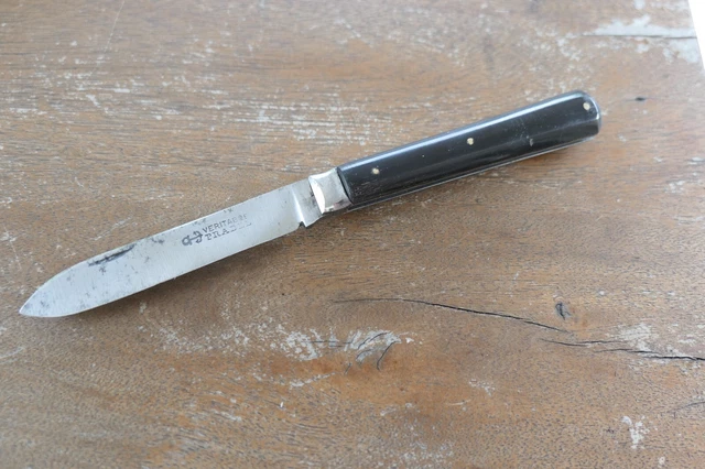 ANCIEN COUTEAU GARONNAIS Pradel à l'Ancre de marine; cran carré. Old ...