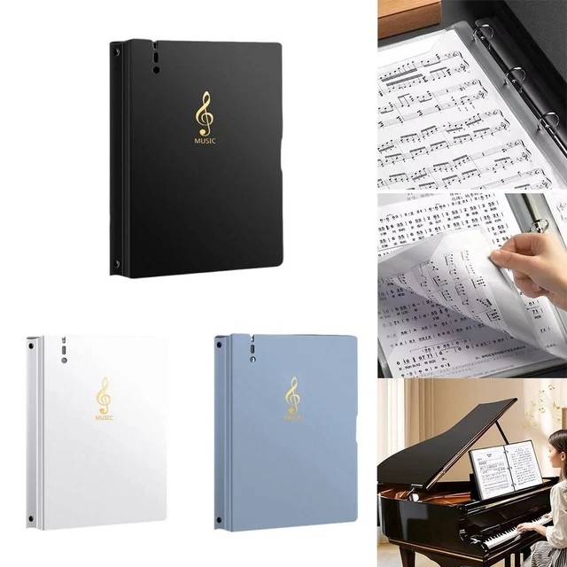 PIANO SCORE STORAGE Holder File Folder Music Score Binder Sheet Music ...