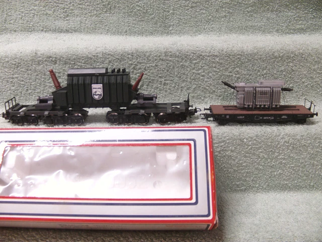 2X SCHWERLASTWAGEN , Lima H0 DC mit Trafo "Phillips" + Roco H0 mit Trafo "AEG" EUR 47,00 ...