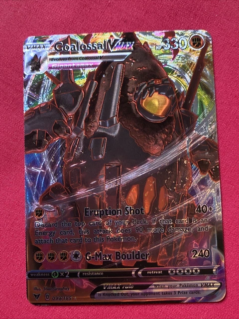 COALOSSAL VMAX HALLUCINOGEN Shiny Holo Pokemon Card Limited Edition ...