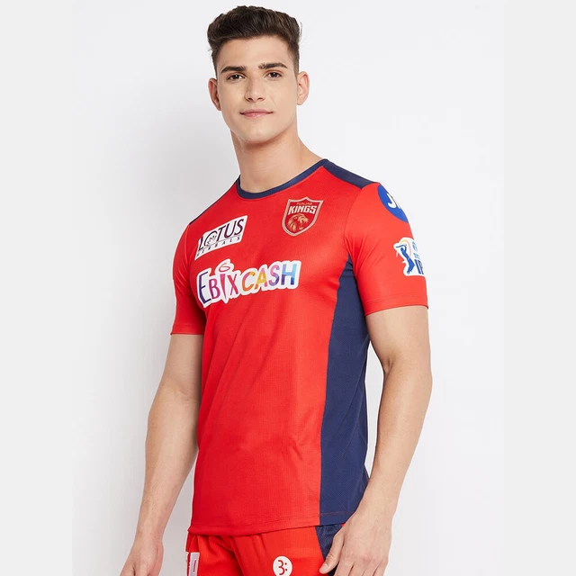 PUNJAB KINGS CRICKET Jersey, PBKS Player Edition Training Shirt, Tata ...