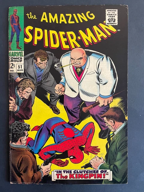AMAZING SPIDER-MAN #51 - Kingpin Fisk Marvel 1967 Comics EUR 119,77 ...