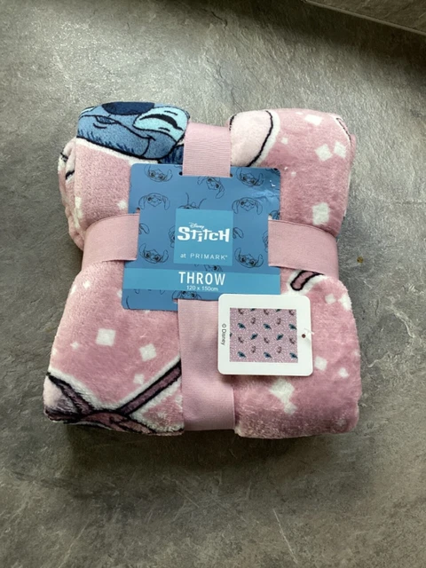 DISNEY LILO & Stitch Throw soft Fleece Blanket 120 x 150 cm PRIMARK NWT ...