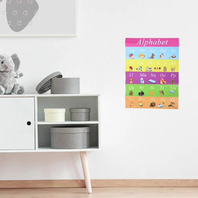 ALPHABET NUMBERS CHART Cursive Alphabet Chart Educational Poster EUR 7 ...