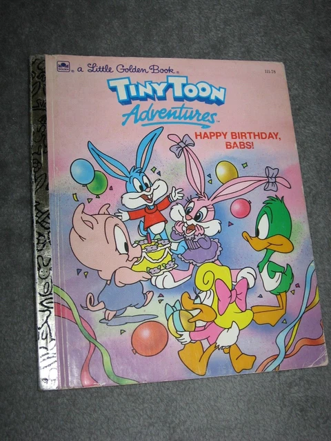 DISNEY'S TINY TOON Adventures Happy Birthday Babs Golden Book 230128A2 ...