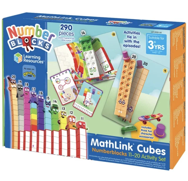 CBEEBIES NUMBERBLOCKS MATHLINK Cubes 11-20 Activity Set Early Year ...