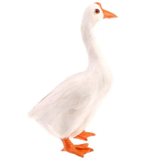 HIGHLY DETAILED YARD Animal Goose Model Toy Figurine Home Decoration ...