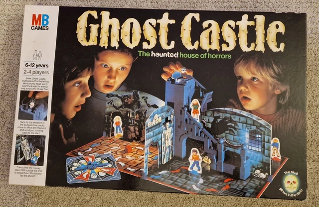 GHOST CASTLE BOARD Game 80s Vintage 1985 MB Games Haunted Spooky Family ...