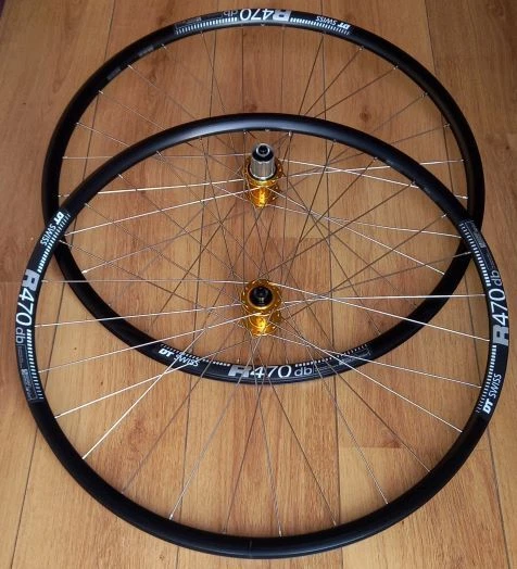 700C DT SWISS Road R470 Disc Rim, Gold Bitex BX106 Centrelock Hub ...