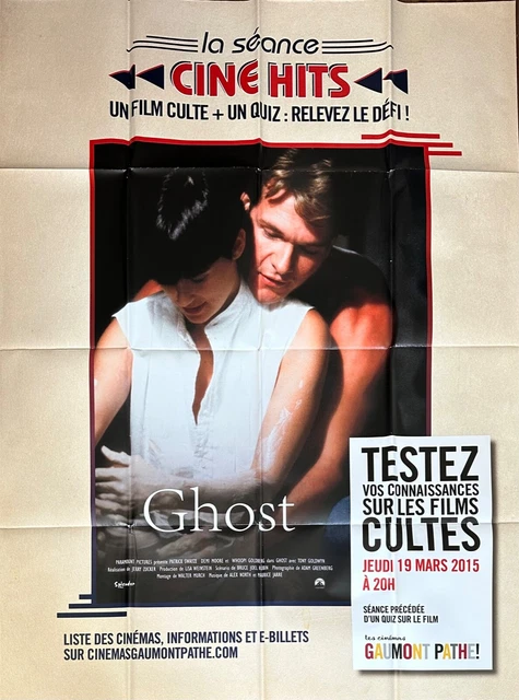 AFFICHE CINÉMA GHOST 120x160cm Poster / Demi Moore / Patrick Swayze EUR ...