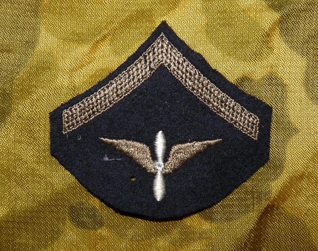ORIGINAL LATE WW2-1947 USAAF Air Forces Private Chevron Wool Rank ...