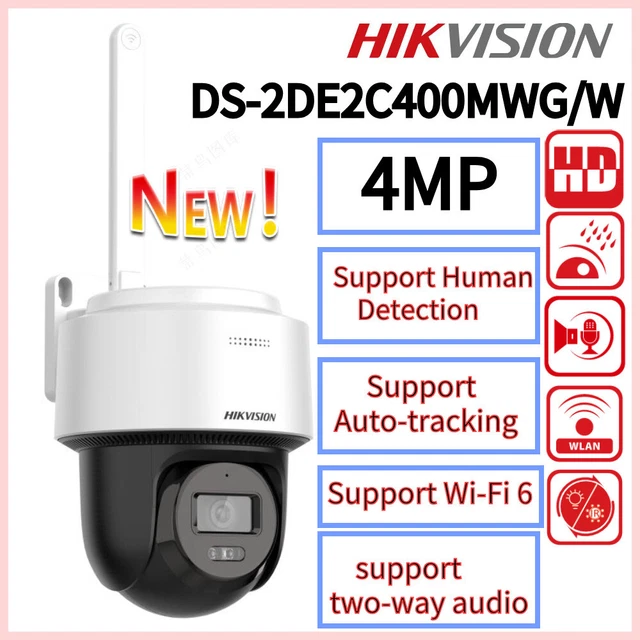 HIKVISION DS-2DE2C400MWG/W 4MP WIFI PT Outdoor Smart Hybrid-light Network Camera £119.99 ...