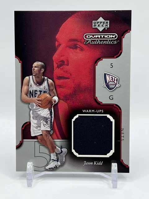 CARTE JASON KIDD 2002-03 Upper Deck Ovation Authentics échauffements # ...