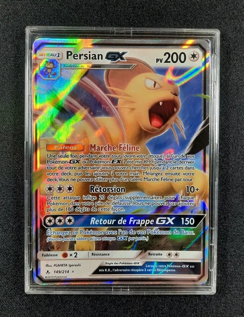 CARTE POKÉMON : Persian GX Ultra Rare 2019 Alliance Infaillible 149/214 ...