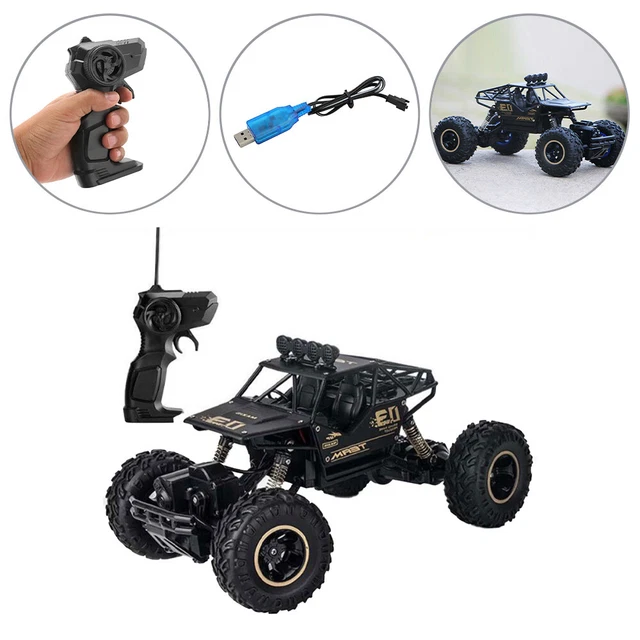 LARGE REMOTE CONTROL RC Big Wheel Car Monster Truck 4WD Kid Toy ...