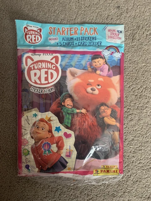 DISNEY PIXAR TURNING RED Panini Sticker Album + 6 stickers/sticker box ...