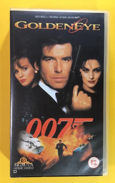 GOLDEN EYE, JAMES Bond, 007, Pierce Brosnan, Sean Bean, VHS Video Tape, Cert 12 £4.50 - PicClick UK