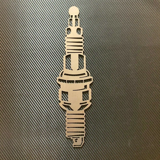 SPARK PLUG-- PLASMA Cut Metal Garage Wall Art Man Cave, Rat Rod, Engine ...