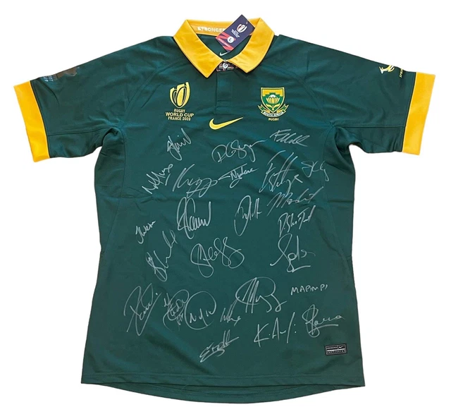 SOUTH AFRICA SPRINGBOKS Team Signed World Cup 2023 Rugby Jersey With ...