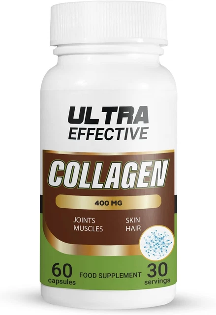 COLLAGEN, JOINT MUSCLES, Hair and Skin Supplement, 60 Capsules, £17.82 ...