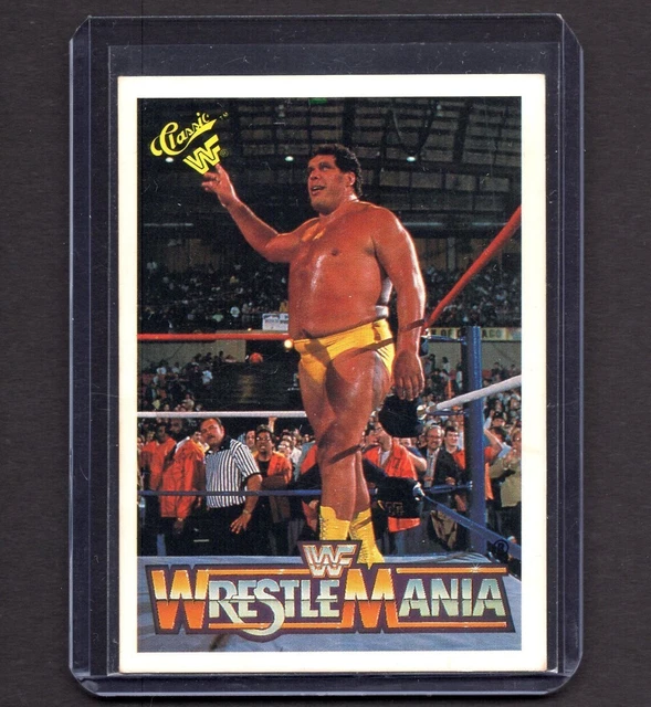 ANDRE THE GIANT 1990 Classic WWF Wrestling WWE Sports Card #16 PSA $14. ...