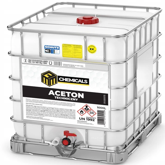 MRM CHEMICALS TECHNISCH Aceton 1000L Verdünnung Lösungsmittel Entfetter ...