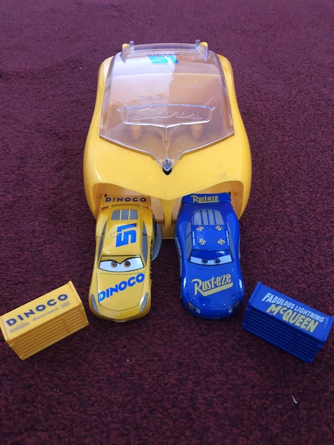 DISNEY STORE DIECAST Cars 3 Dinoco Cruz And Jackson Storm Launcher Set ...