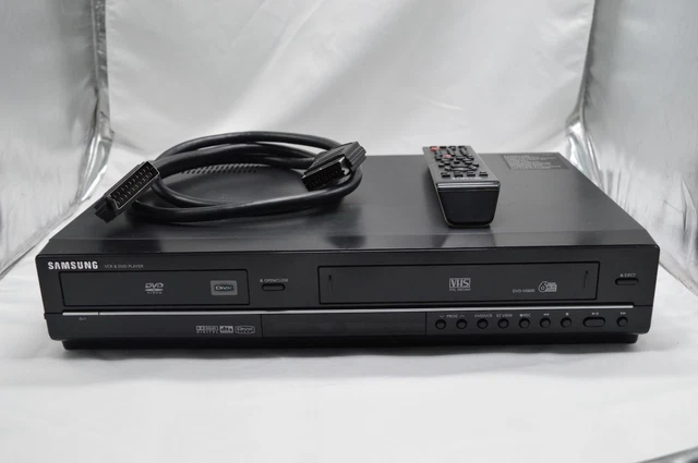 COMBI MAGNÉTOSCOPE LECTEUR DVD cassette enregistreur VHS K7 SAMSUNG 6 ...