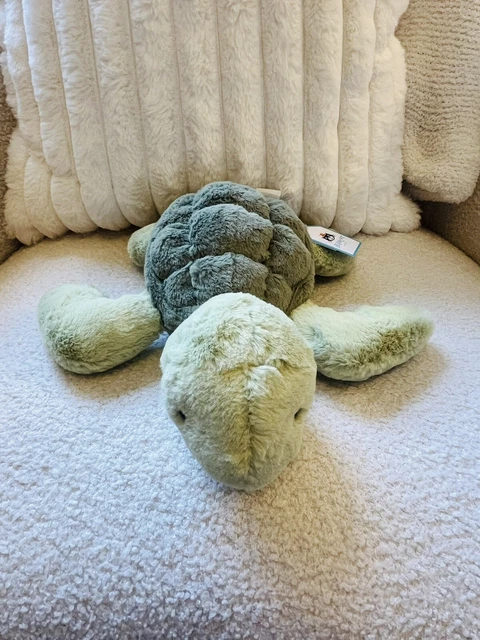 BNWT JELLYCAT &MY name is Tully Turtle" TUL3T Green Plush Very Soft £30 ...