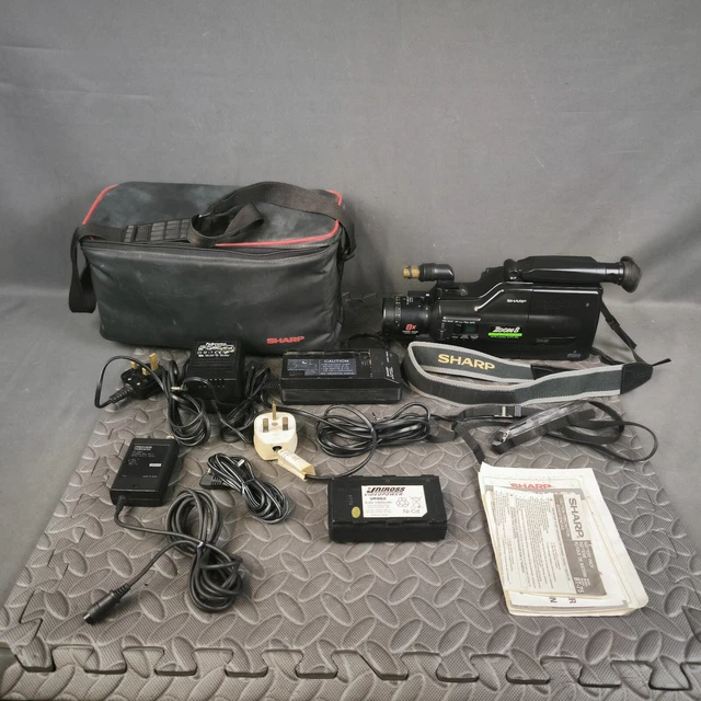 SHARP VL-C690H ZOOM 8 Camcorder AA-75H Charger and Shoulder Bag £19.99 ...