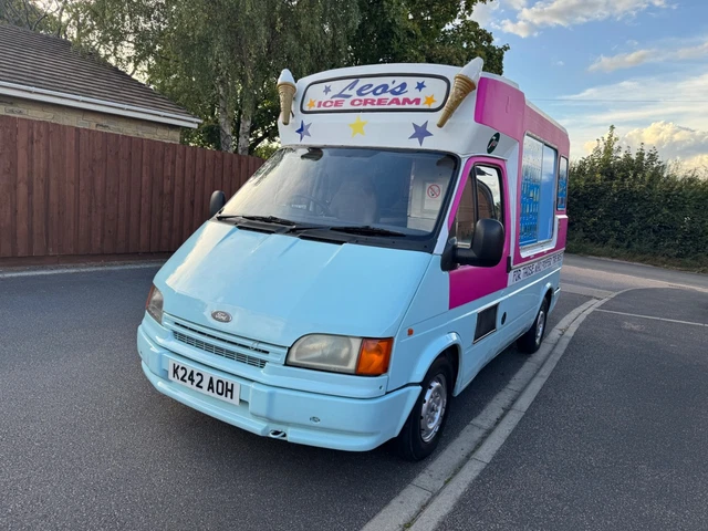 SOFT ICE CREAM Van Ford Transit 1993-K Whitby Morrison Carpigiani Long ...