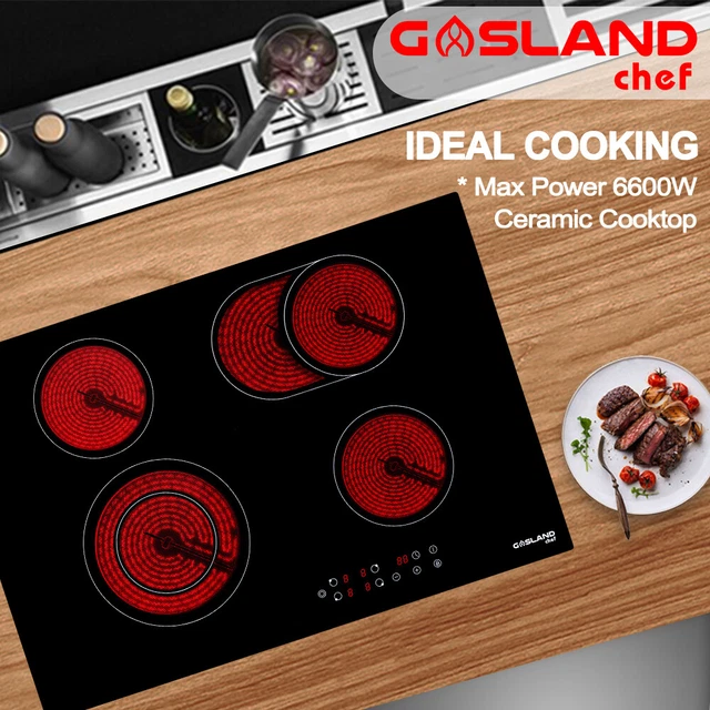 GASLAND CHEF CERAMIC Cooktop 77cm Electric Stove 5 Zone Hob Touch ...