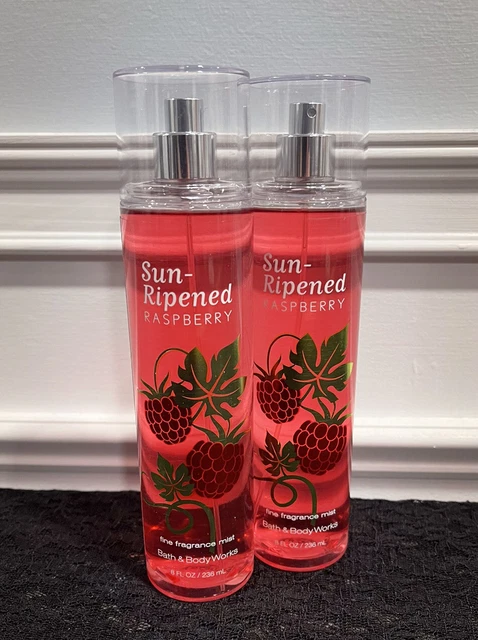 RETIRED BATH & Body Works SUN-RIPENED RASPBERRY Fine Fragrance Mist 8o ...