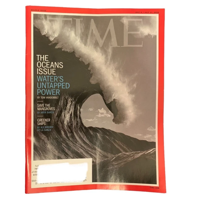 TIME MAGAZINE JULY 4 11 2022 The Oceans Issue Waters Untapped Power £1. ...