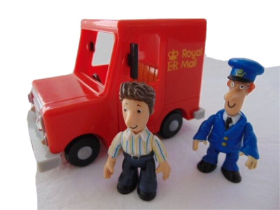 POSTMAN PAT AND Ben Taylor Figures With Push Along Sds Royal Mail Van £ ...