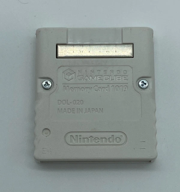 OFFICIAL NINTENDO GAMECUBE Memory Card OEM DOL-020 Authentic 1019 Block ...
