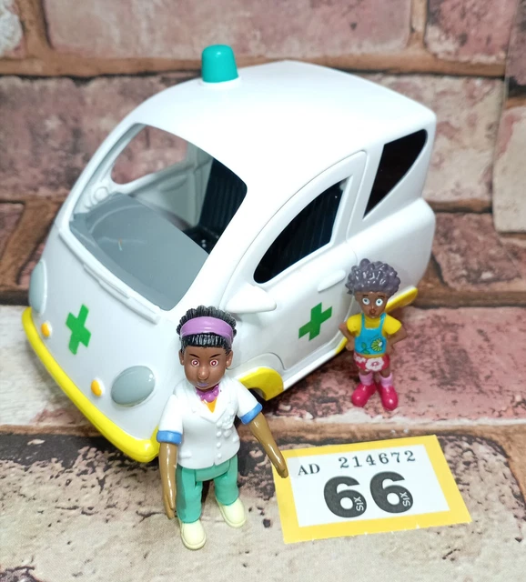 FIREMAN SAM AMBULANCE Vehicle, Nurse & Mandy Flood Figure Toys Playset ...