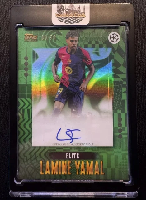 TOPPS GOLD ELITE 2024/25 Lamine Yamal Auto 86/99 Barcelona Autograph ...