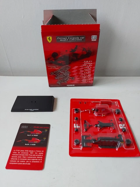 KYOSHO FERRARI F1-91 1991 Formula 1 F1 Kit Modello 10 Pezzi 1/64 J ...